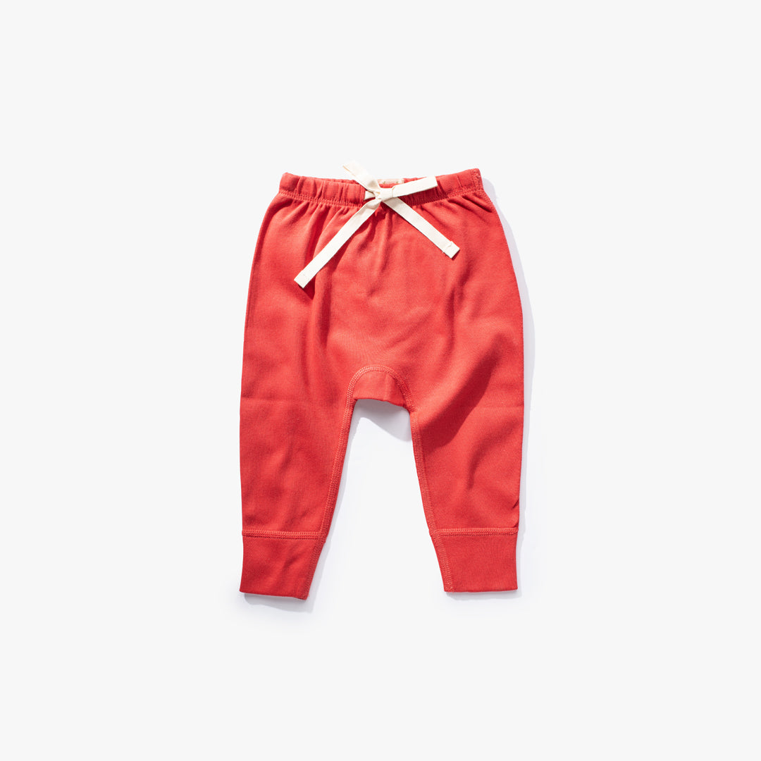 Unisex Organic Baby Pants with Heart : Sapling Child Canada